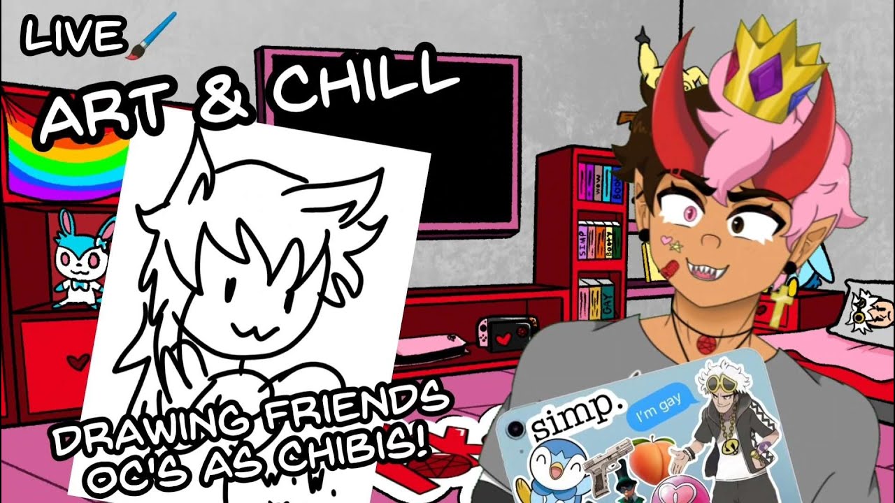 Drawing Friends OC's as Chibi's! AGAIN AGAIN - Art & Chill 🎨🖌️ || LIVE ...