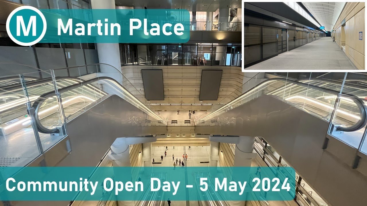 Sydney Metro Martin Place Station - Community Open Day 2024 - YouTube