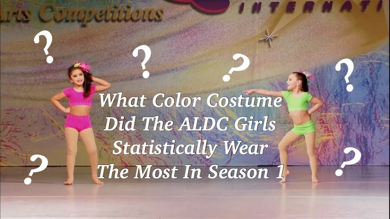 What Color Costume Did The ALDC Girls Statistically Wear The Most In ...