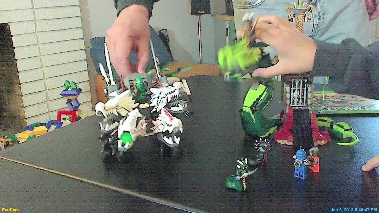 Ninjago Epic Dragon Battle set 9450 time lapse Lego build - YouTube