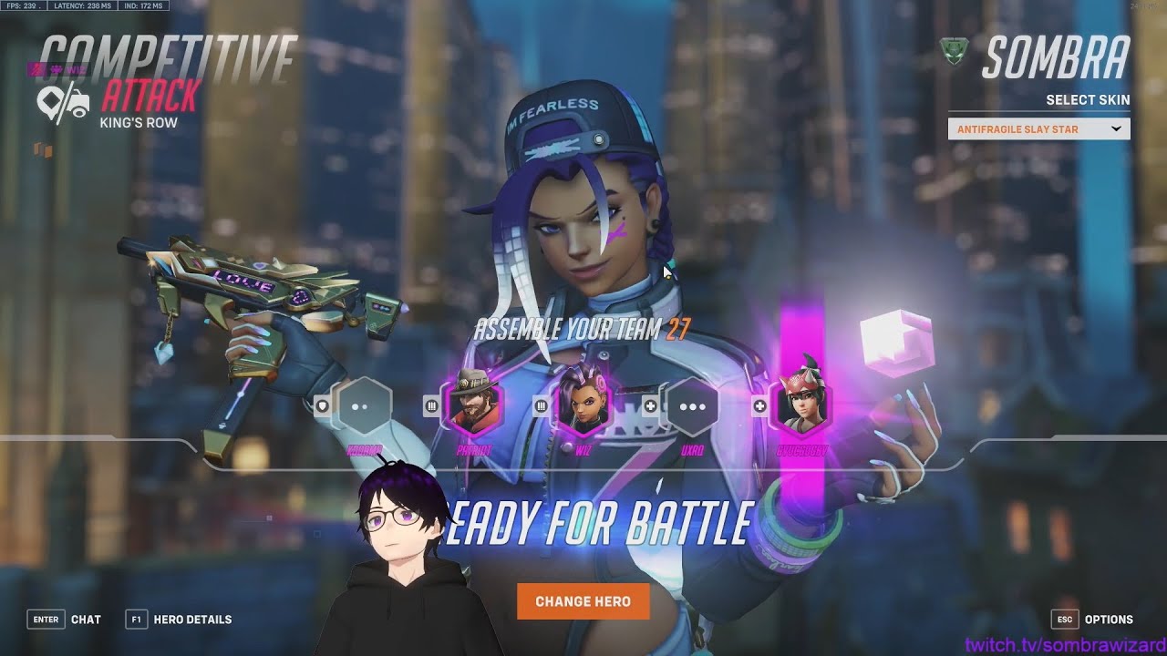 NEW SKIN SOMBRA! 10% ult charge buff! SombraWizard SOMBRA GOD OVERWATCH ...