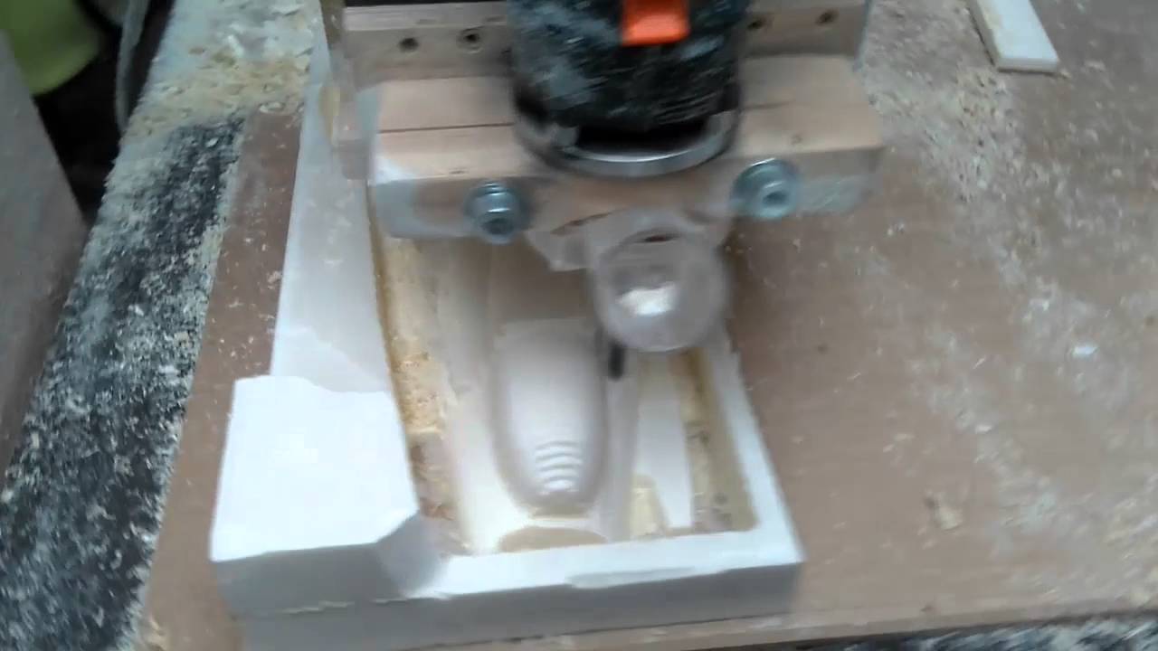 mecanizado avion rc ballerina con cnc casera - YouTube