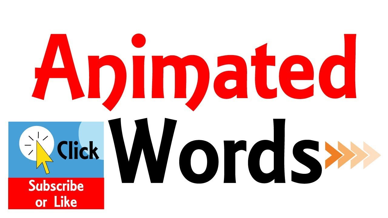 Animated Words with PowerPoint - YouTube