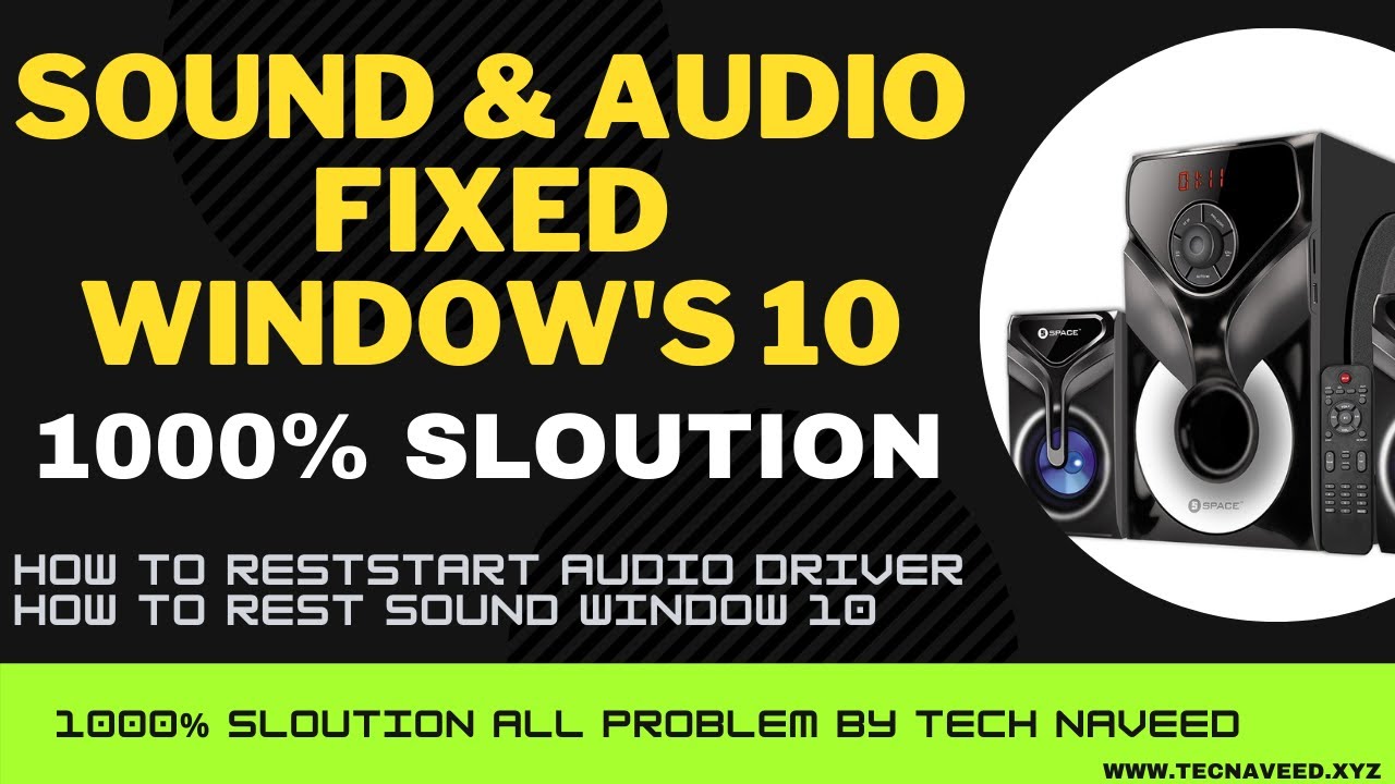 How to Rest Audio Driver Windows 10 [Fixed] - All Audio or Sound [Fixed ...