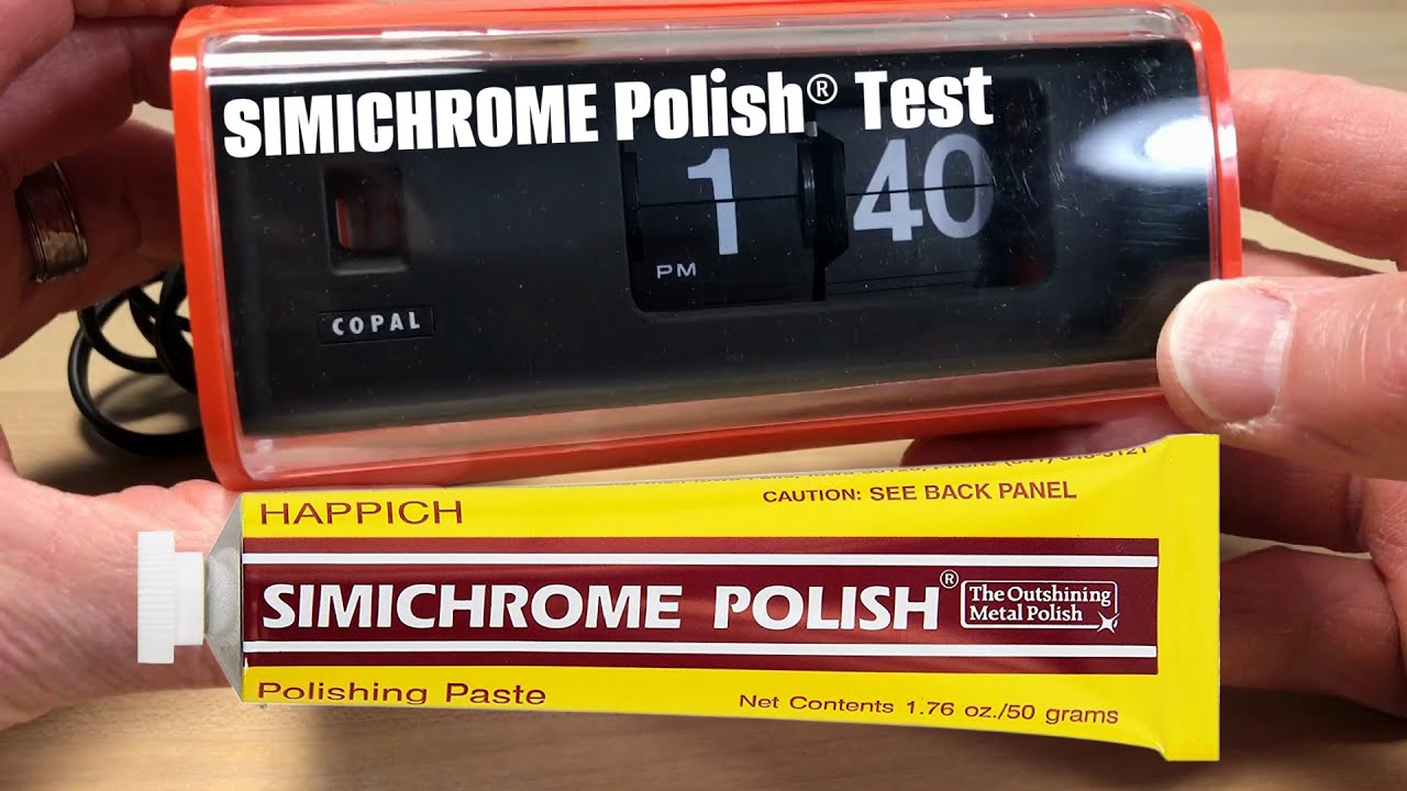 Simichrome Metal Polish for flip clocks? - YouTube
