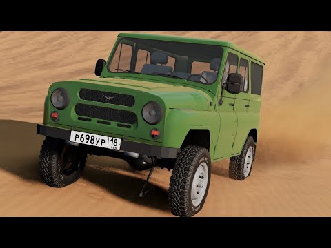 BeamNG.drive Qatar Sand Dunes map Dune Drag UAZ-31514 - YouTube