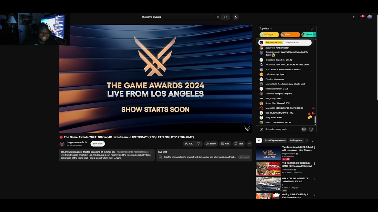 pt2 of the game awards reaction yurrr - YouTube