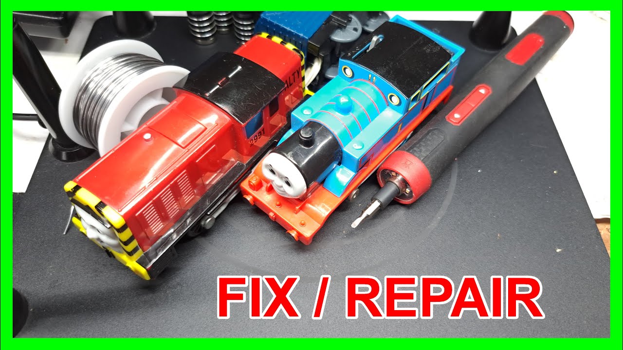 Fix Repair Thomas Trackmaster and Talking Salty Train - YouTube
