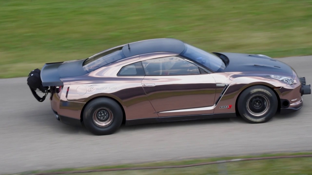 7.6 1/4 mile practice in my AMS GTR Alpha Queen - YouTube