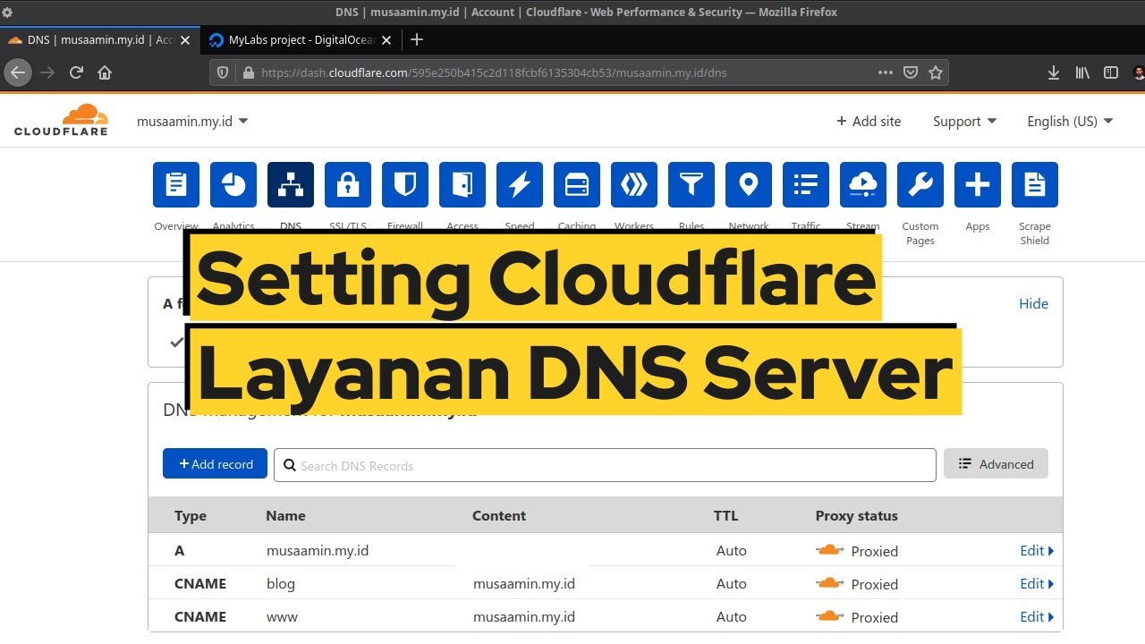 Cara Setting Cloudflare - Layanan DNS Server - YouTube