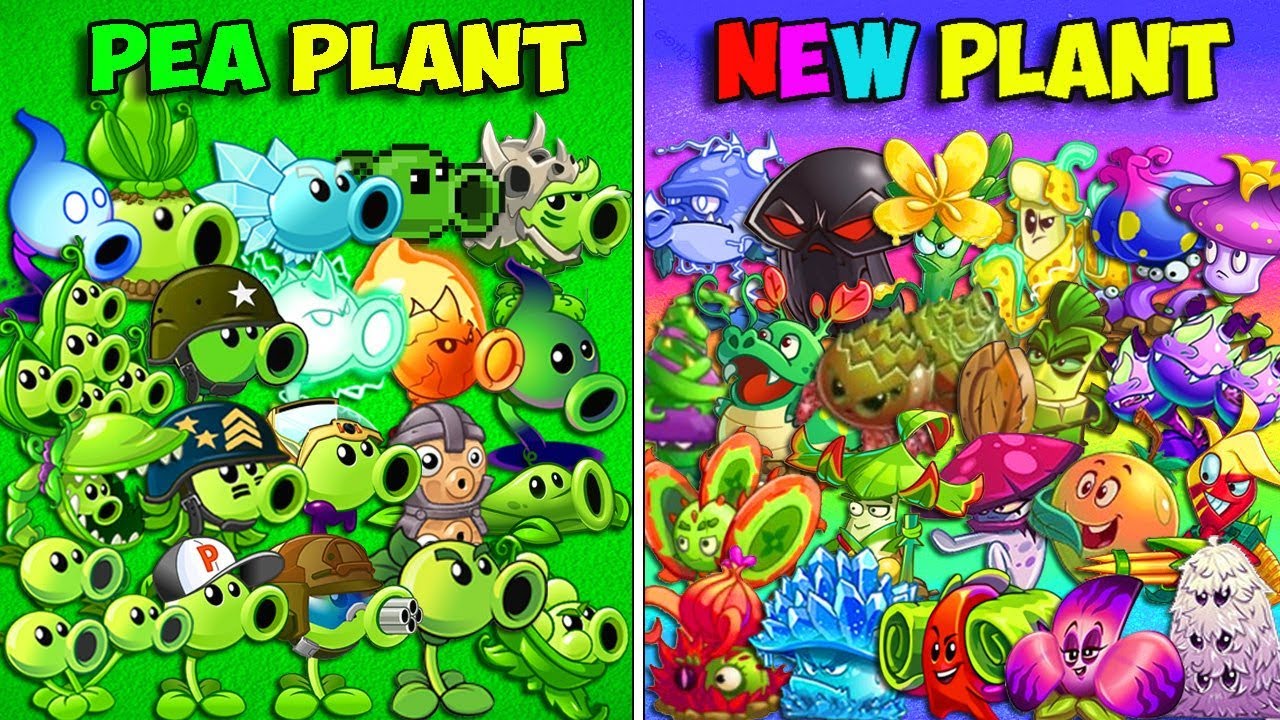 All Plants Team PEA vs NEW - Who Will Win? - Pvz 2 Team Plant Battlez ...
