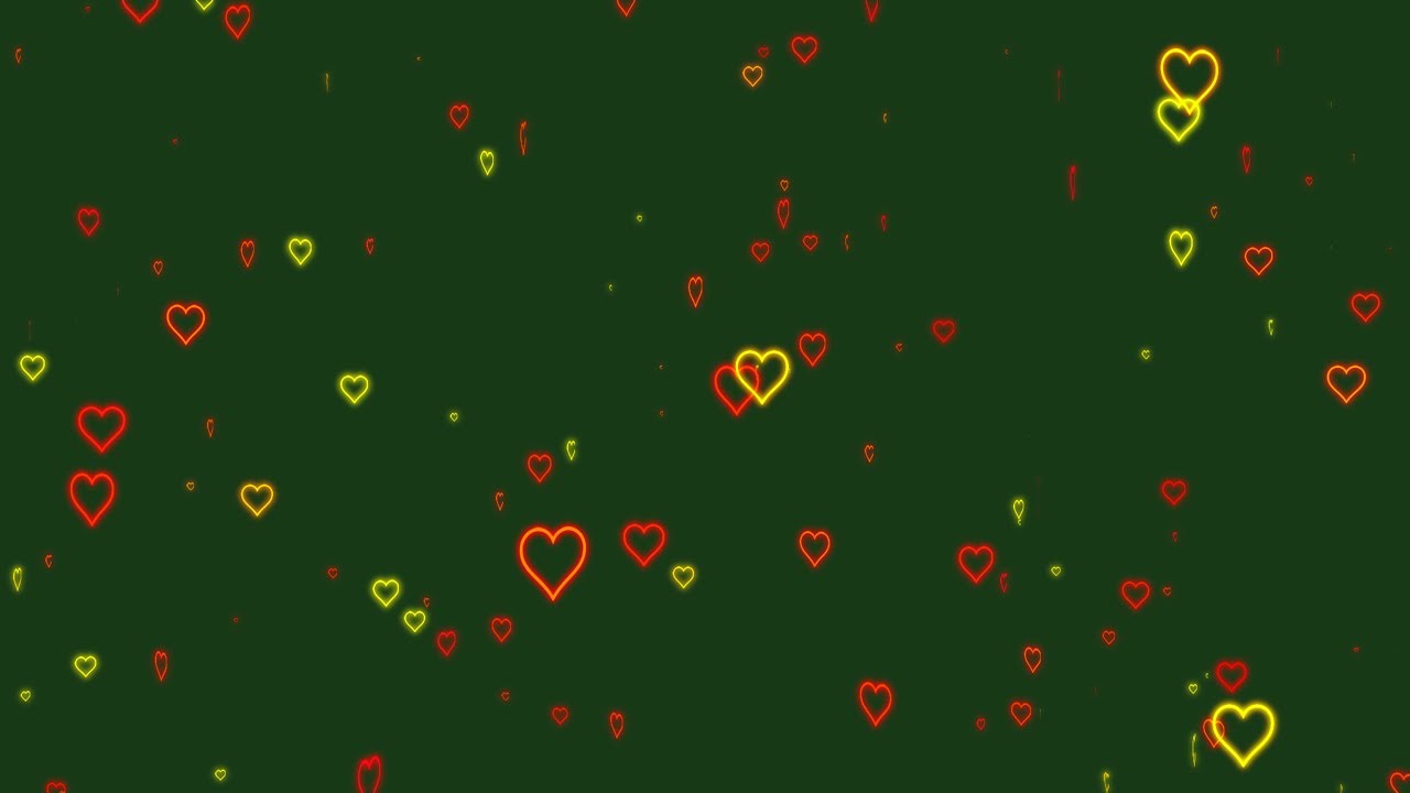 Hearts Overlay & Loves Overlay & Green Screen Effects - YouTube