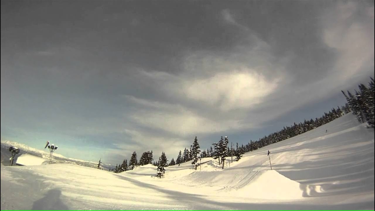 Chris 55ft Jump at Blackcomb Highest Level Terrain Park. - YouTube