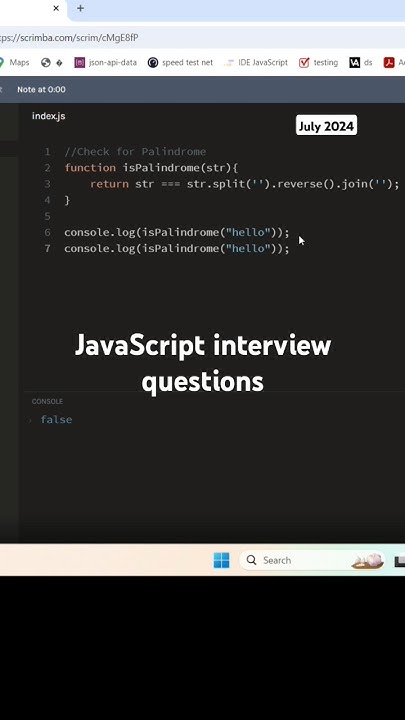 Javascript Interview Questions Javascriptinterview Coding Developer Softwareengineer Youtube