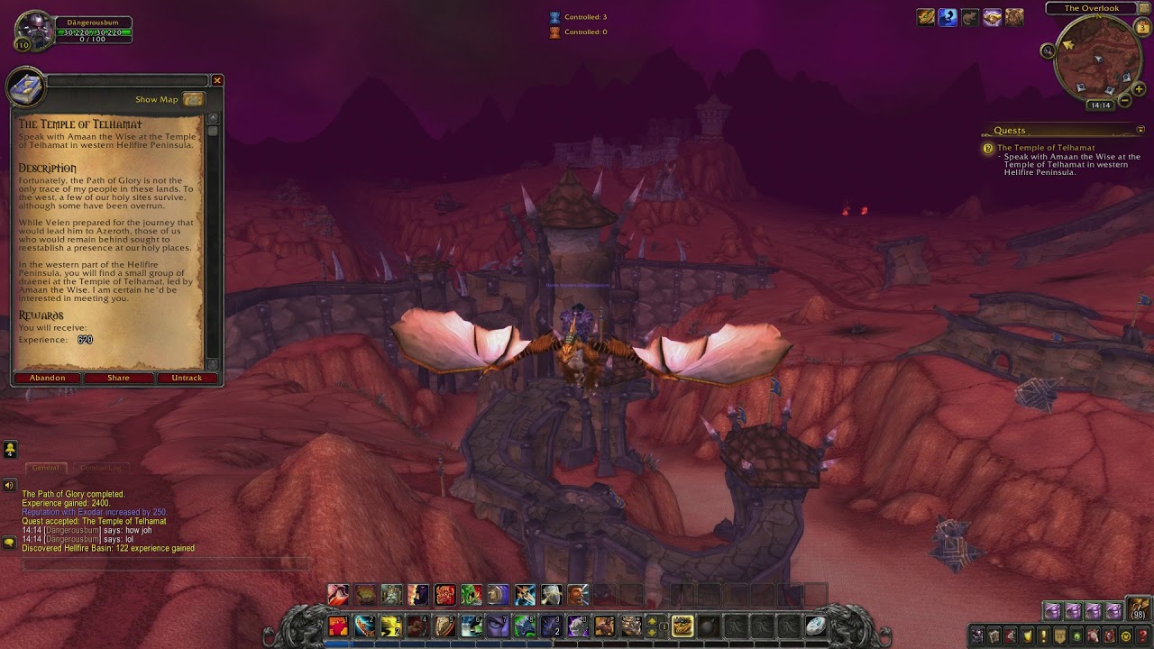 World of Warcraft: The Temple of Telhamat - Quest ID 10093 (Gameplay ...