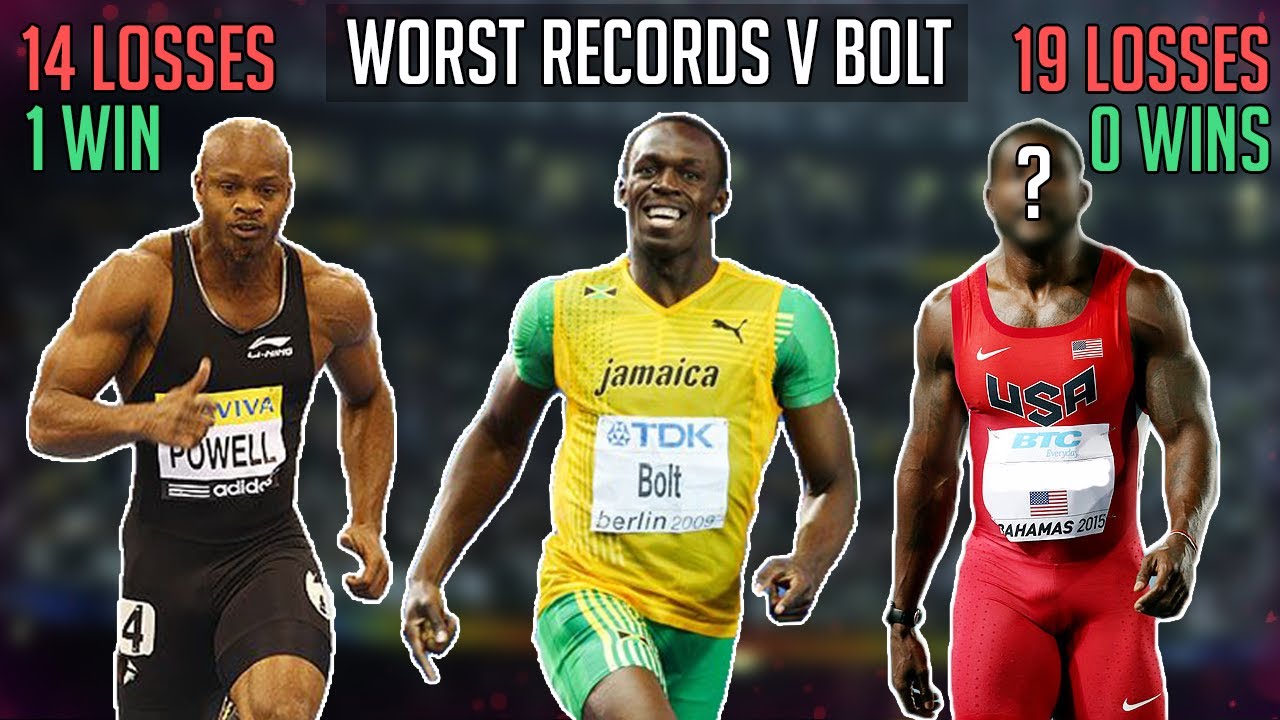 Athletes with the Worst Losing Records Against Usain Bolt - YouTube