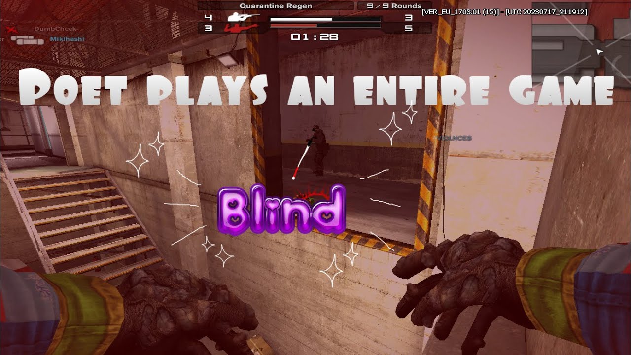 Poet Plays a Full Game Without Glasses - YouTube