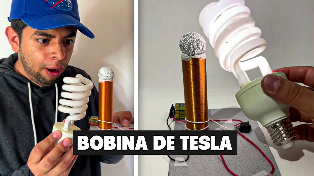 ¿COMO HACER UNA BOBINA DE TESLA? ¿ESTO ES ENERGÍA INALAMBRICA? - YouTube