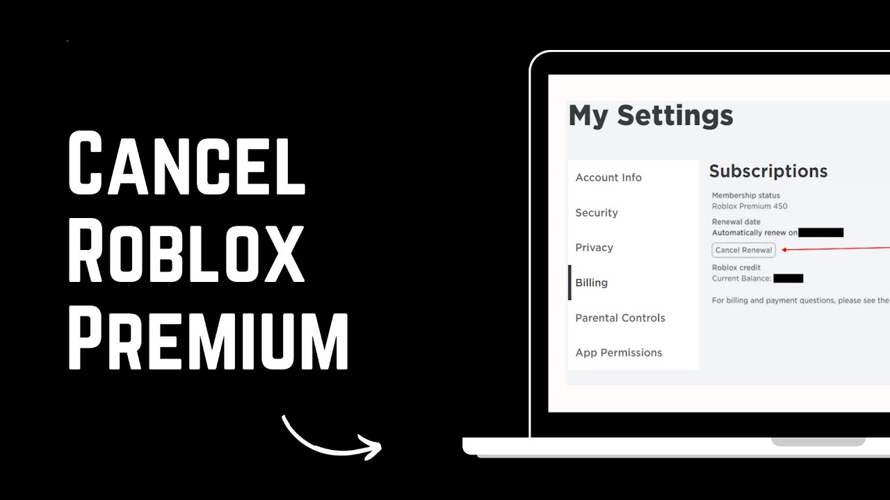 How To Cancel Roblox Premium Subscription 2024 - YouTube