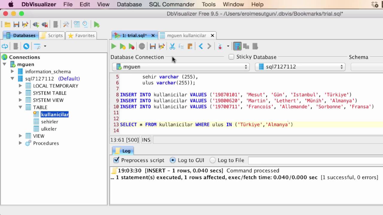 Yakın Kampüs Mysql Ders 5 Where In Between Curdate Interval Komutlari Youtube