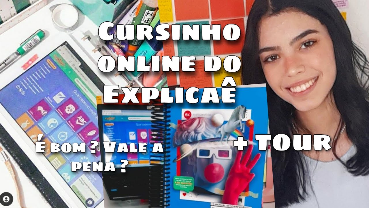 Tudo sobre o cursinho online do Explicaê + tour pela plataforma - YouTube
