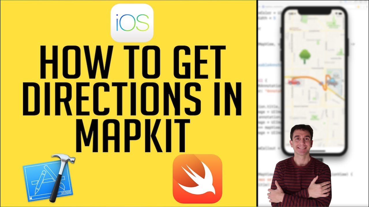 Ios Mapkit Tutorial How To Get Directions Youtube