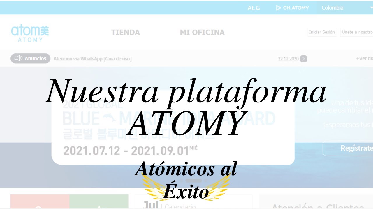 Nuestra plataforma ATOMY - YouTube