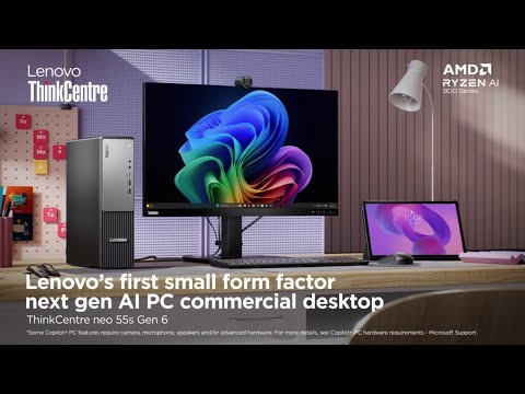 Lenovo ThinkCentre neo 55s Gen 6 - Small Form Factor Next Gen AI PC Desktop