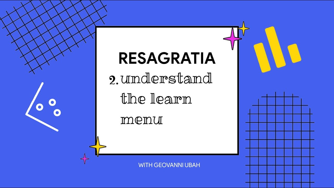 2. Understanding the learn menu - YouTube