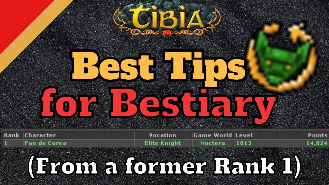 My Secrets for doing Bestiary [Tibia Tips] - YouTube