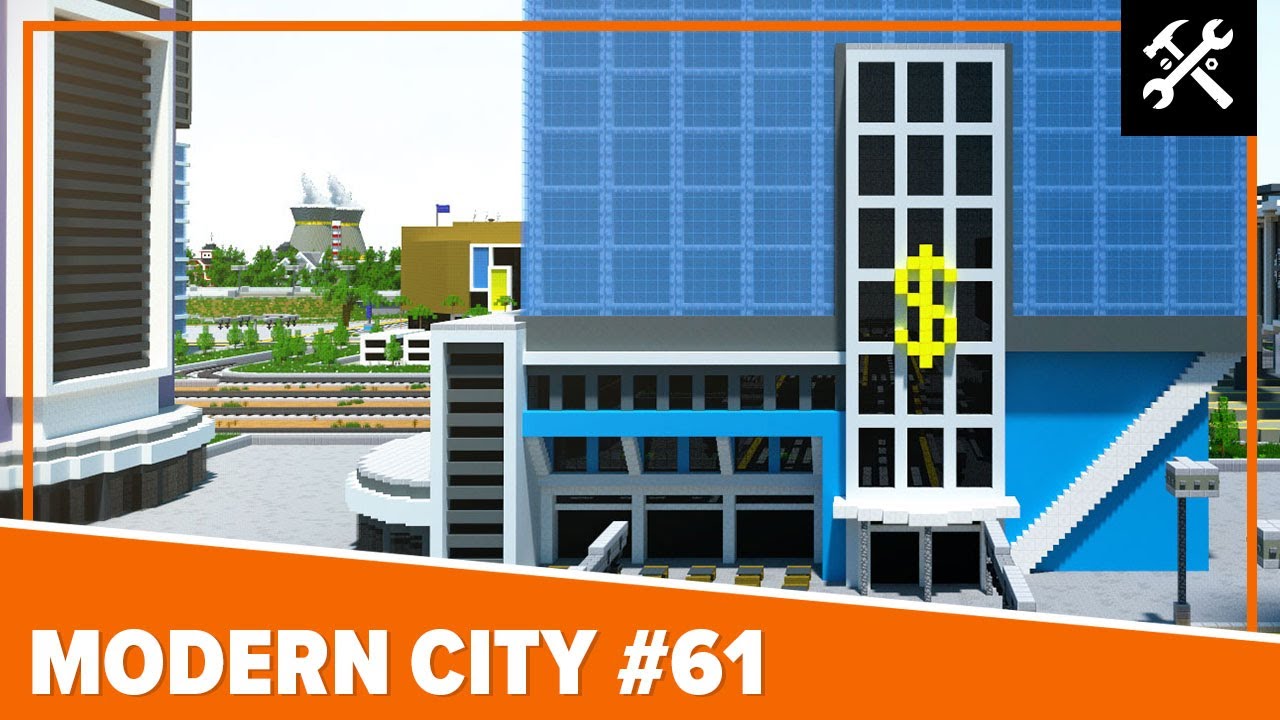 Modern City #61: The Bank - Minecraft Timelapse - YouTube