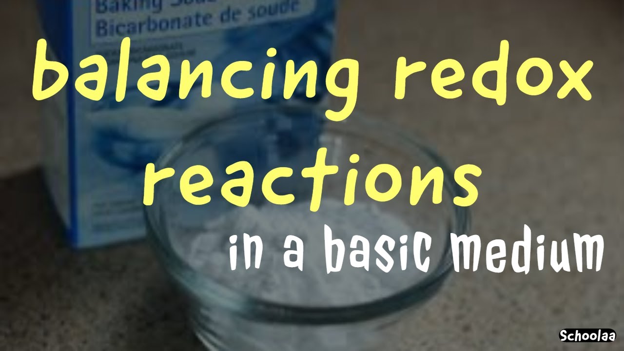 How to balance redox reactions in a basic solution - YouTube
