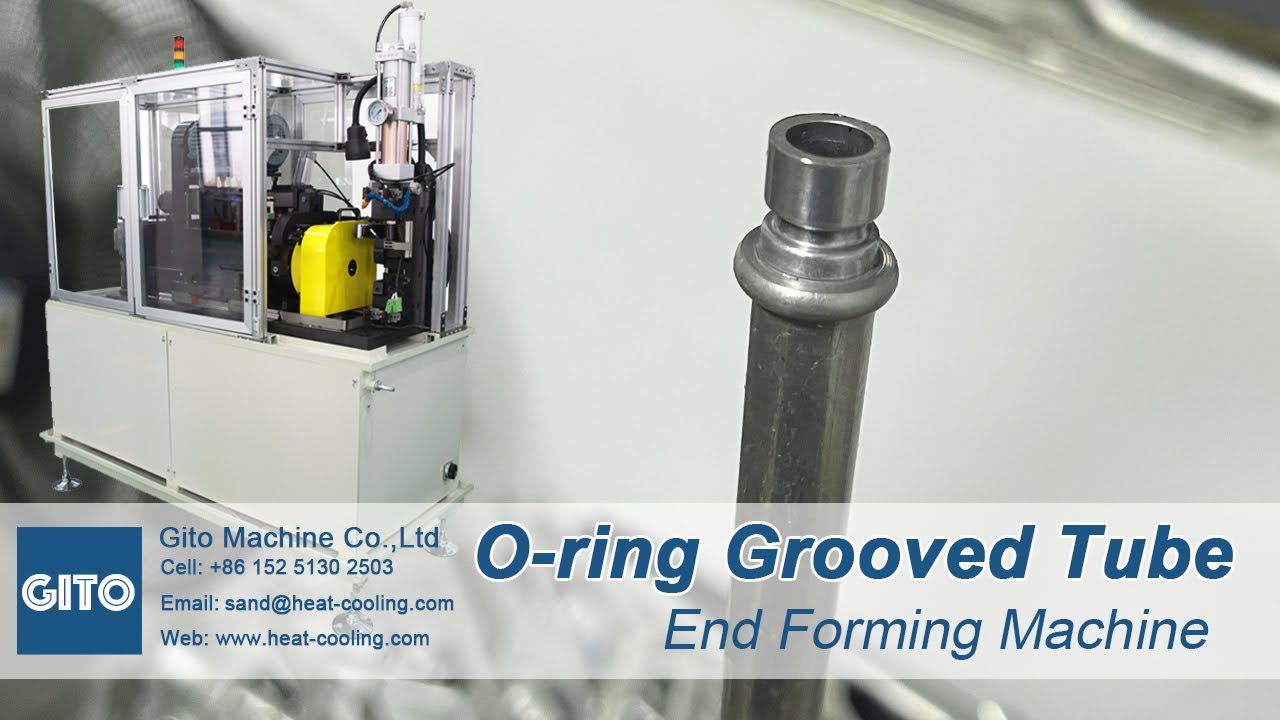 CNC Aluminum Tube Groove Rolled End Forming Machine - YouTube