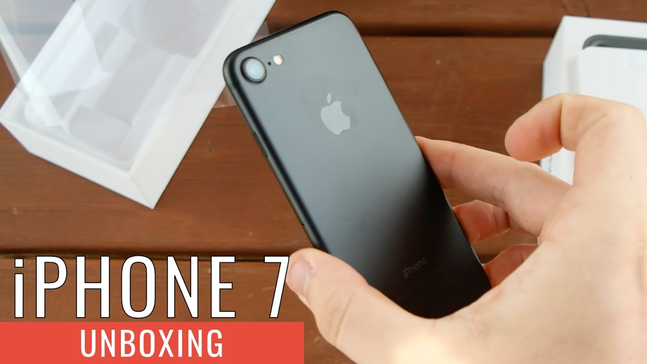 Apple iPhone 7 - unboxing, rozpakowanie, pierwsze uruchomienie PL - YouTube