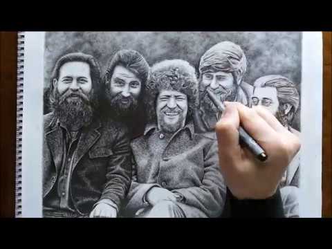 The Dubliners - Pencil Drawing - YouTube