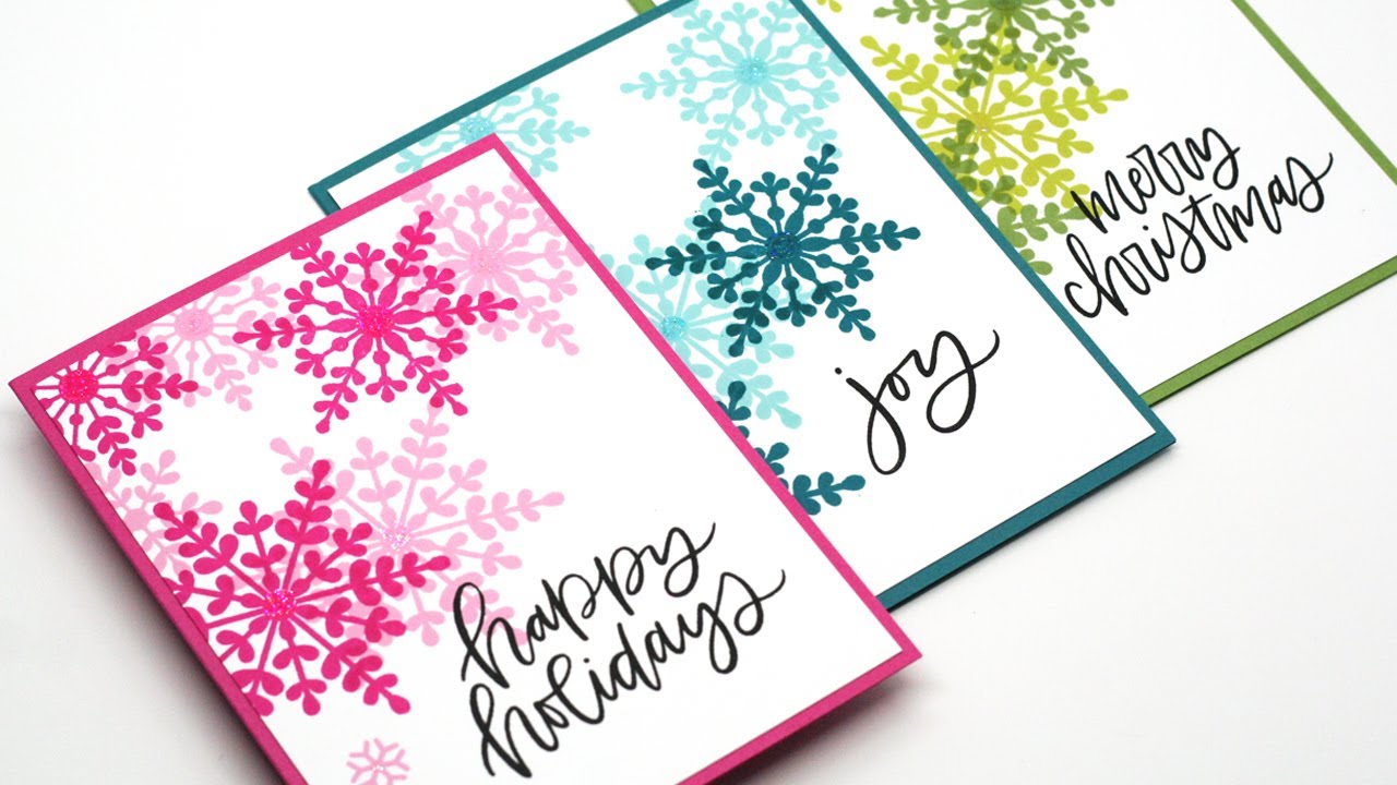 Quick & Easy Holiday Cards | Stamping - YouTube