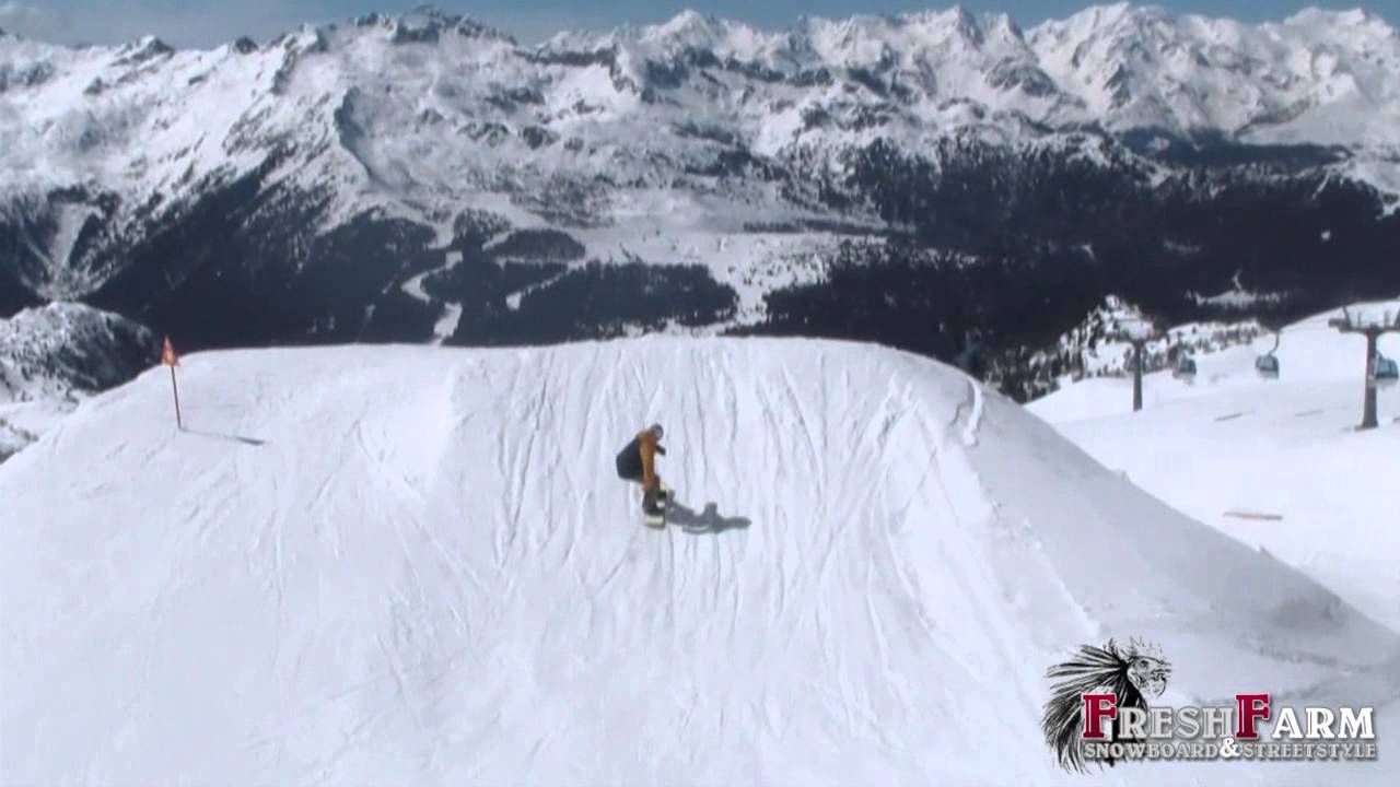 Lezione di snowboard 23: Frontside 360 in park - YouTube