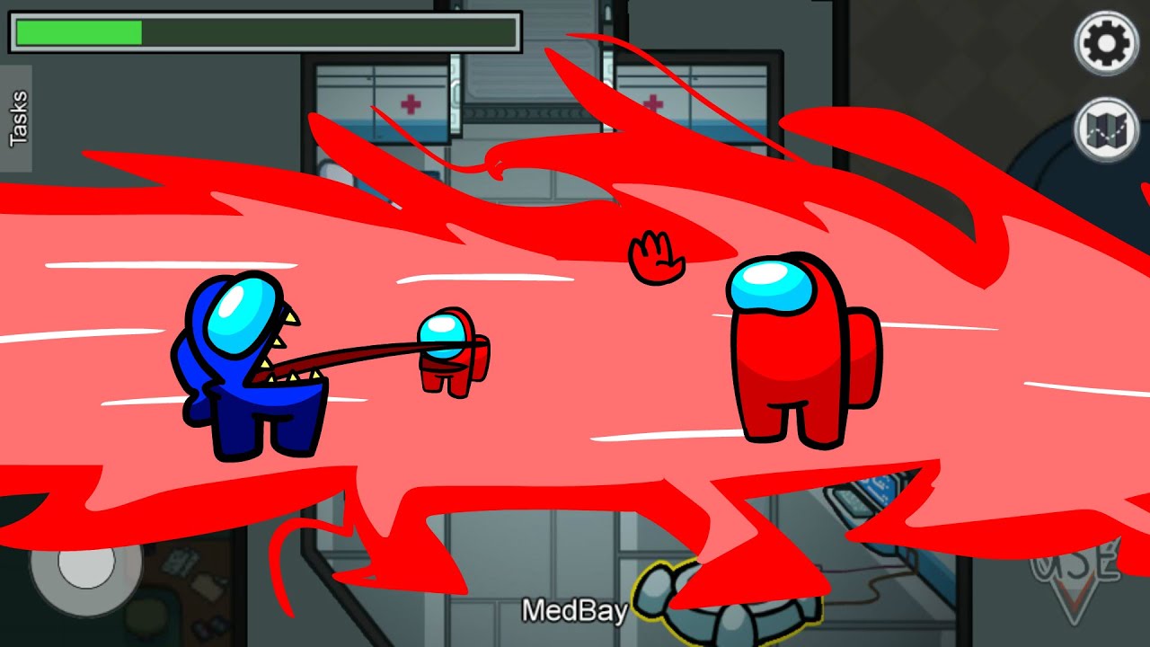 Impostor EATS MINI CREWMATE l Among us animation - YouTube