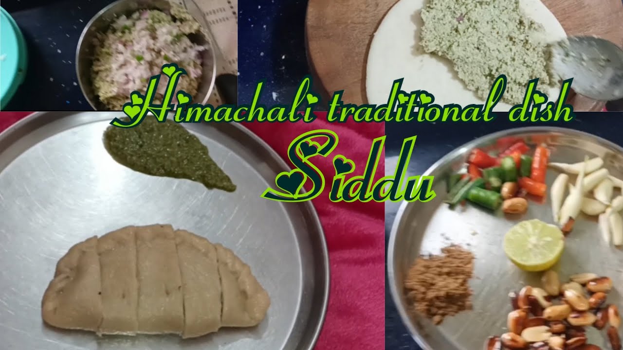 Himachali traditional dish SIDDU ||recipe||Without steamer||green ...