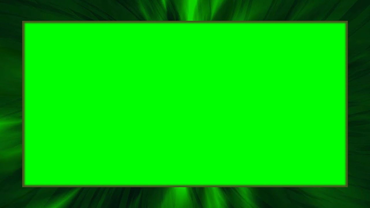 🟩 GREEN RAYS OF LIGHT Frame MOTION BORDER💯| #greenscreen effects ...