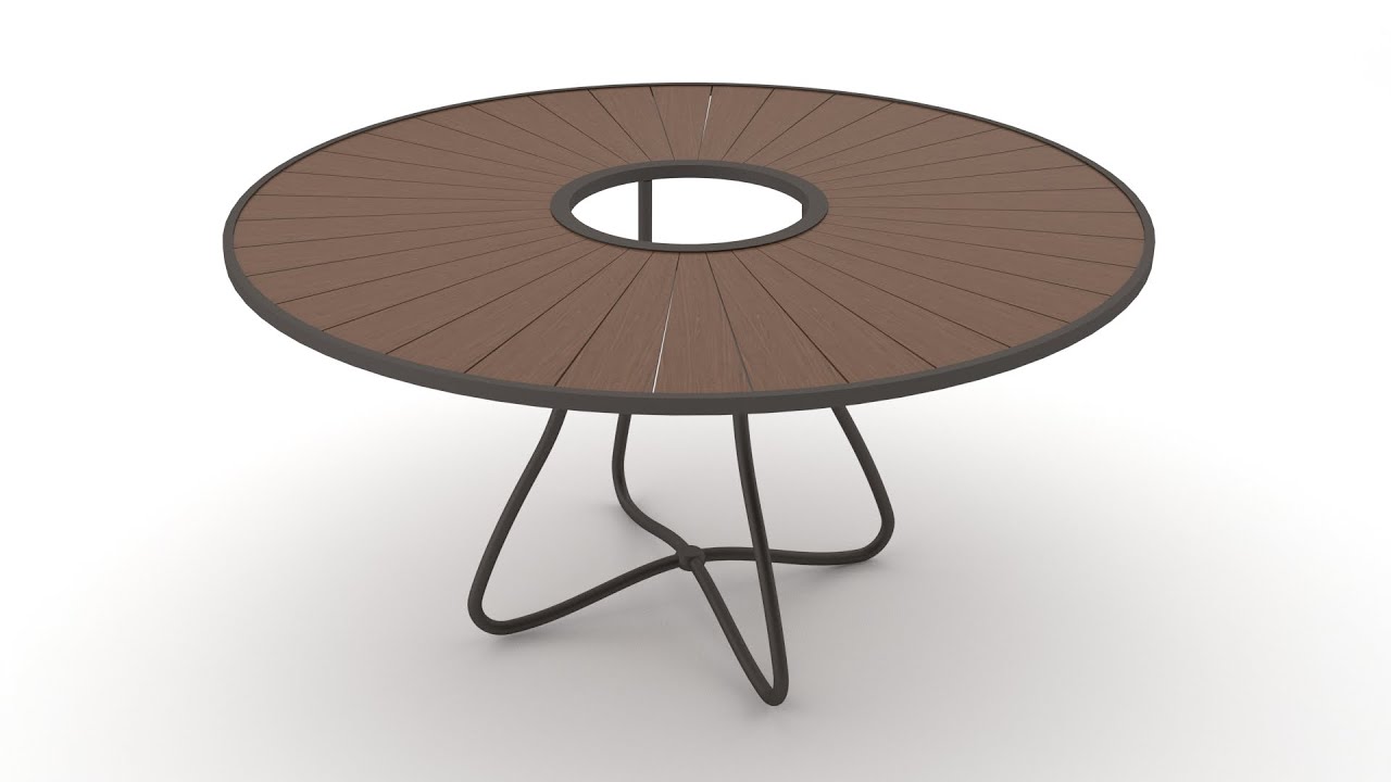 3ds max table modeling / round table modeling / easy table modeling ...