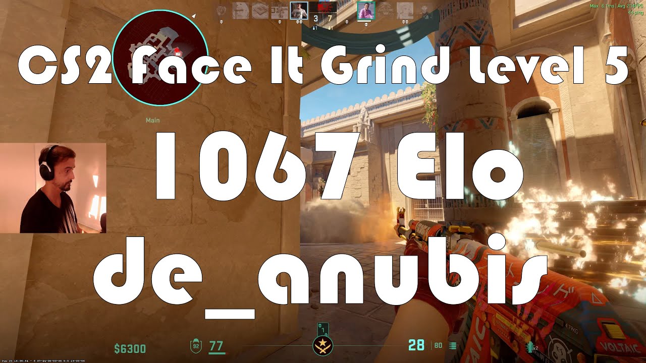 CS2 Face-It Grind - Face-It Level 5 - 1067 Elo - de_anubis - YouTube
