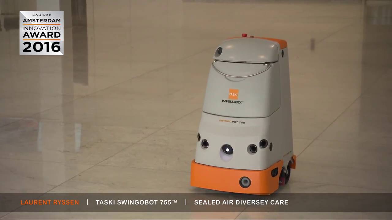 TASKI SWINGOBOT 755 Sealed Air Diversey Care - YouTube
