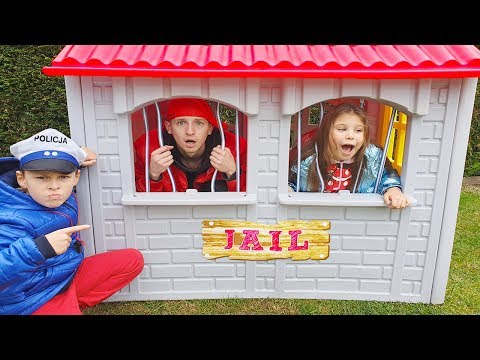 Ali and Adriana Funny POlice adventure for kids