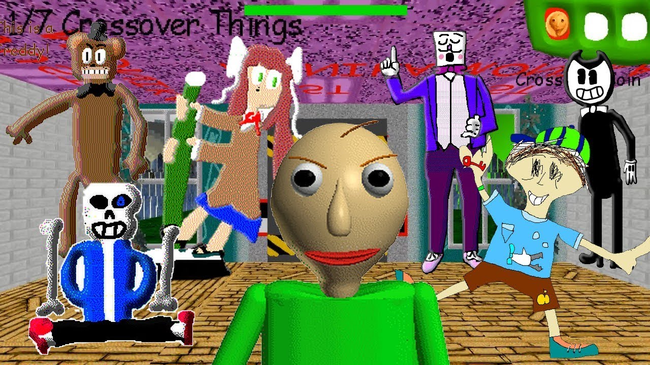 Baldi Basics Crossover Blast - Baldi's Basics V1.4.1 Mod - YouTube