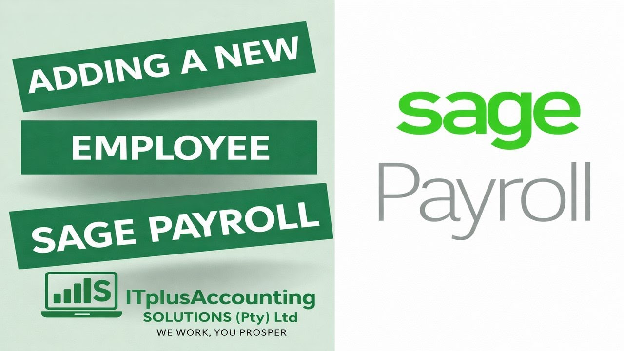 Sage Payroll - Adding a New Employee - YouTube