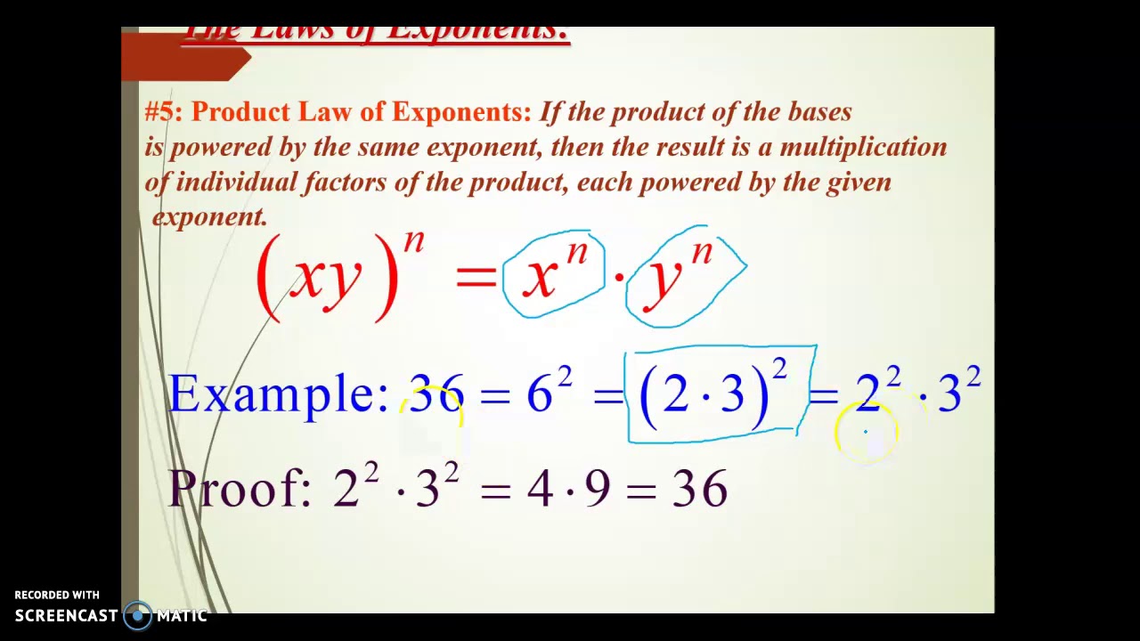 Laws of Exponents - YouTube