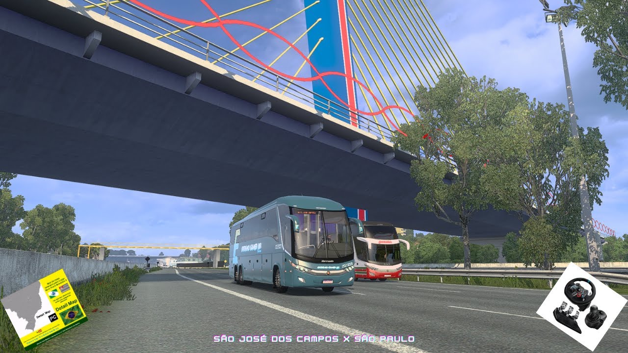 ETS2 MOD BUS// SÃO JOSÉ DOS CAMPOS x SÃO PAULO// G7 1200 FACELIFT 6x2 ...