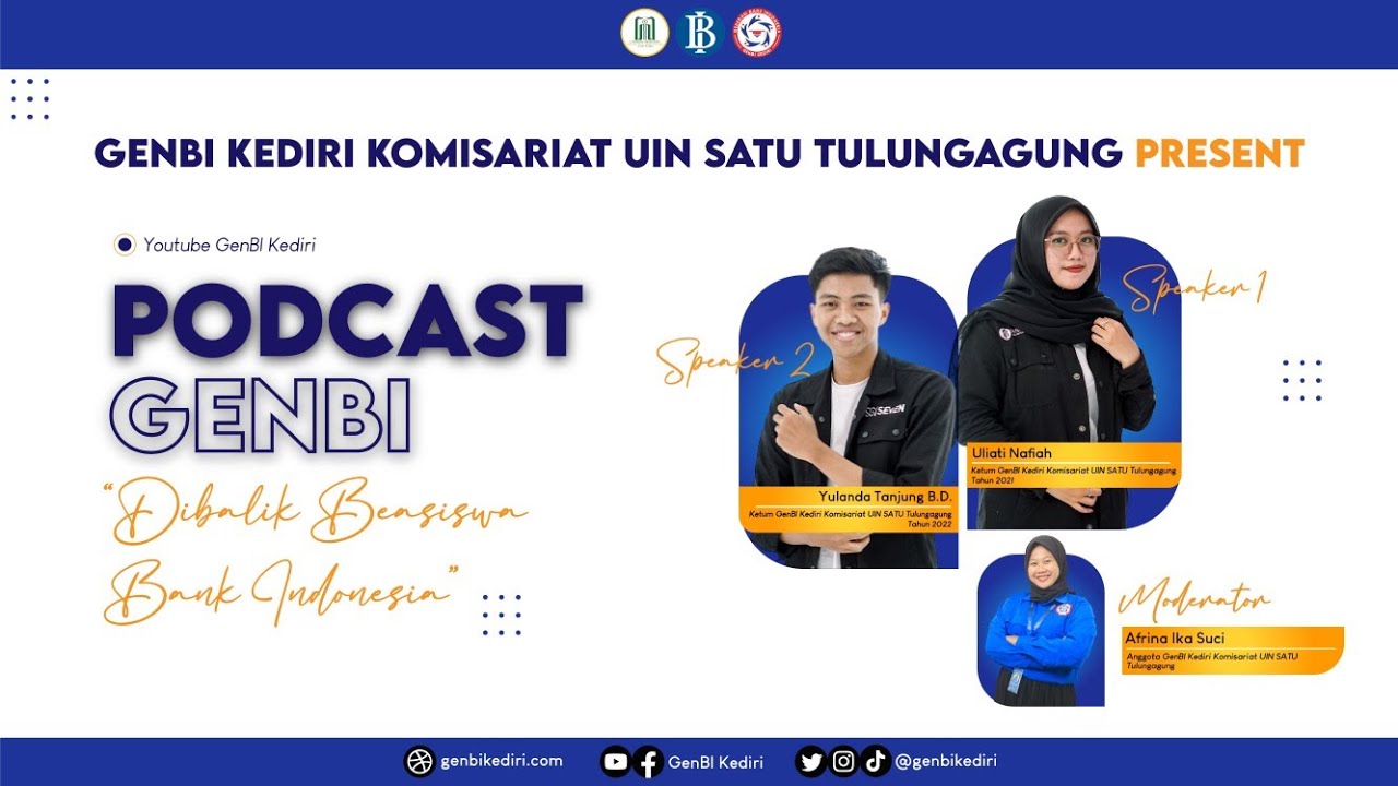 [ Dibalik Beasiswa Bank Indonesia 🏦 ] - PODCAST GENBI KEDIRI KOMISARIAT ...
