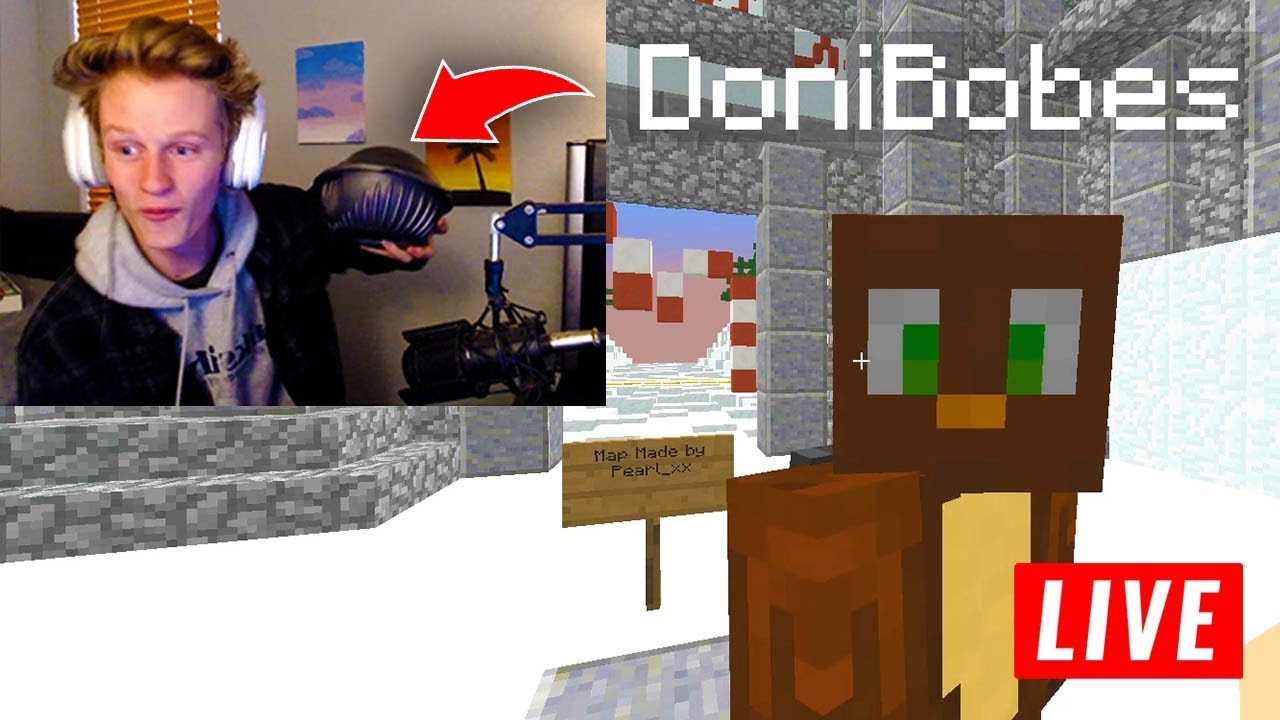 Doni Bobes sent Food to my House while I was Livestreaming on Minecraft ...